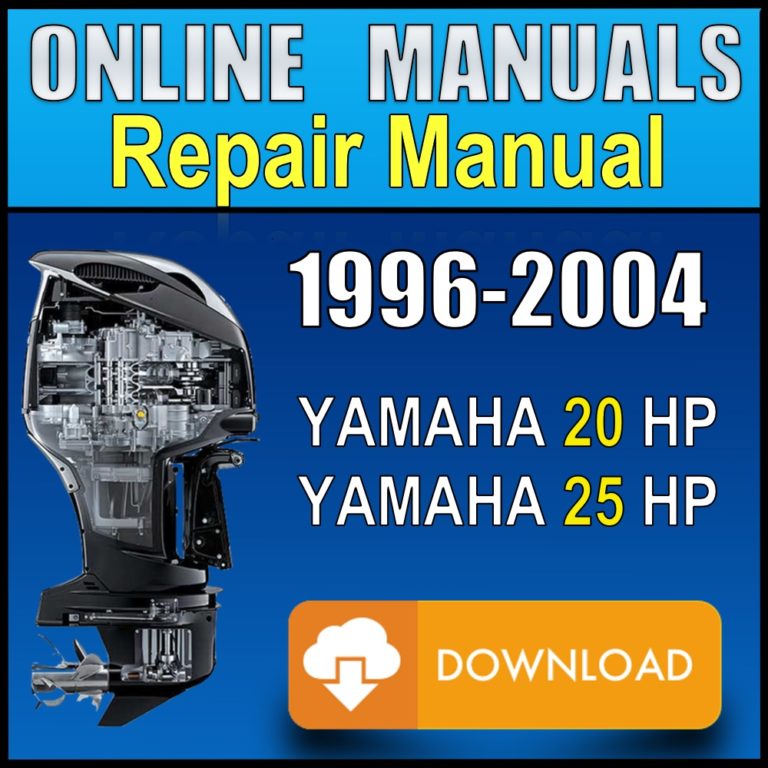 Download 1996-2004 Yamaha 20hp 25hp Repair Manual